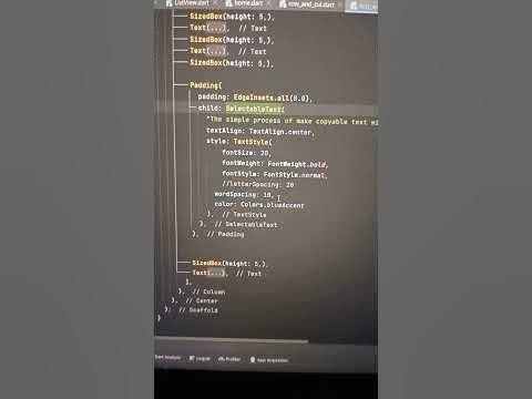 How to make text Selectable text in flutter app | #flutter #flutterdeveloper #selectable_text ...