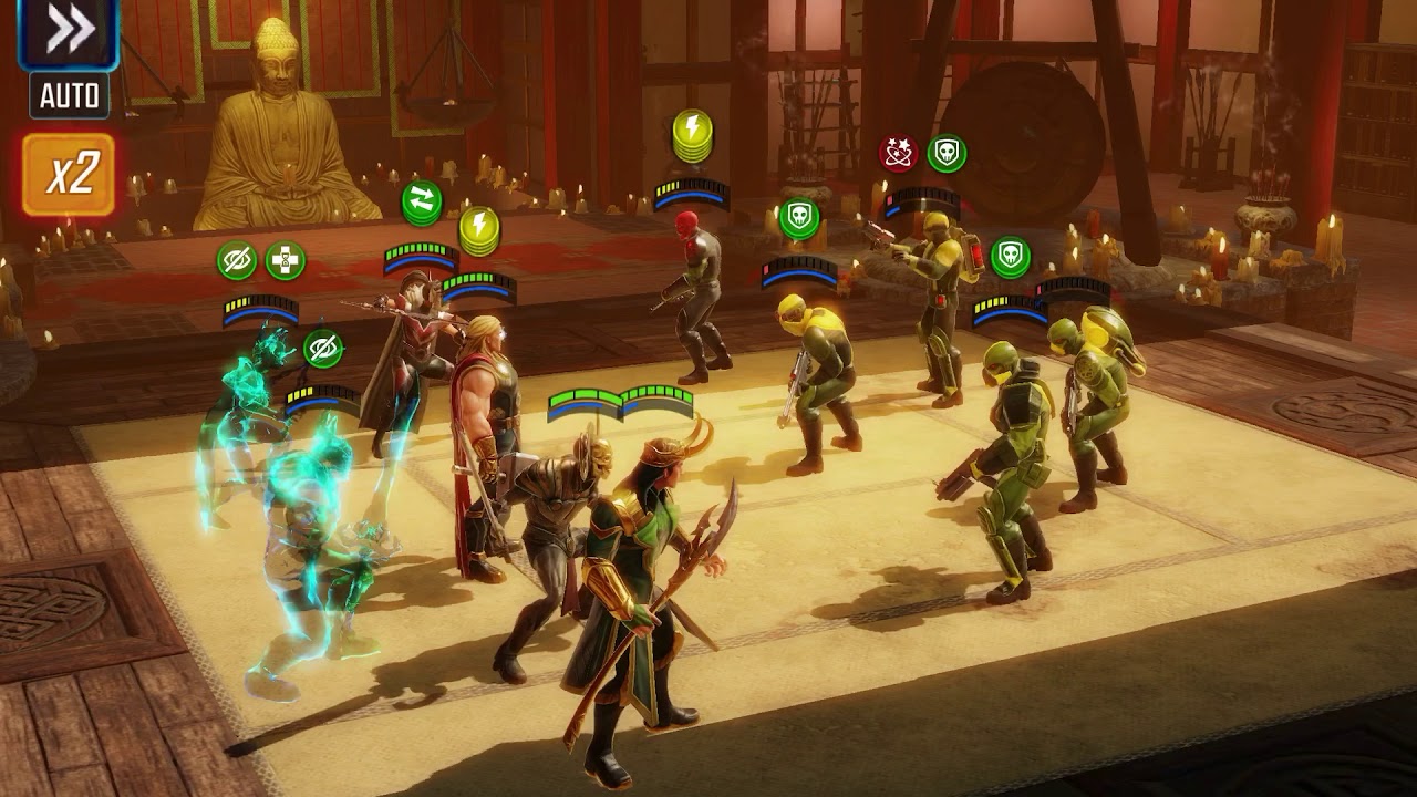 Marvel Strike Force Asgard vs Hydra - YouTube