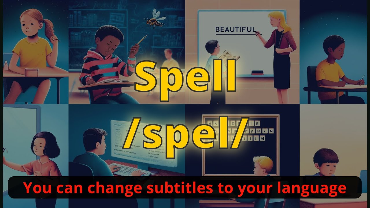 [v] Spell meaning (letters) with 5 examples - YouTube