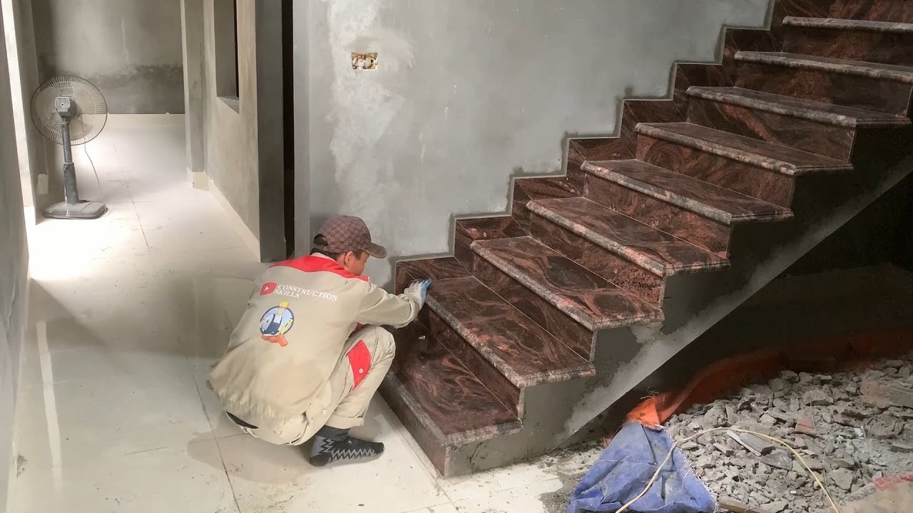 The Transformation Of Building Stairs By Construction Workers With ...