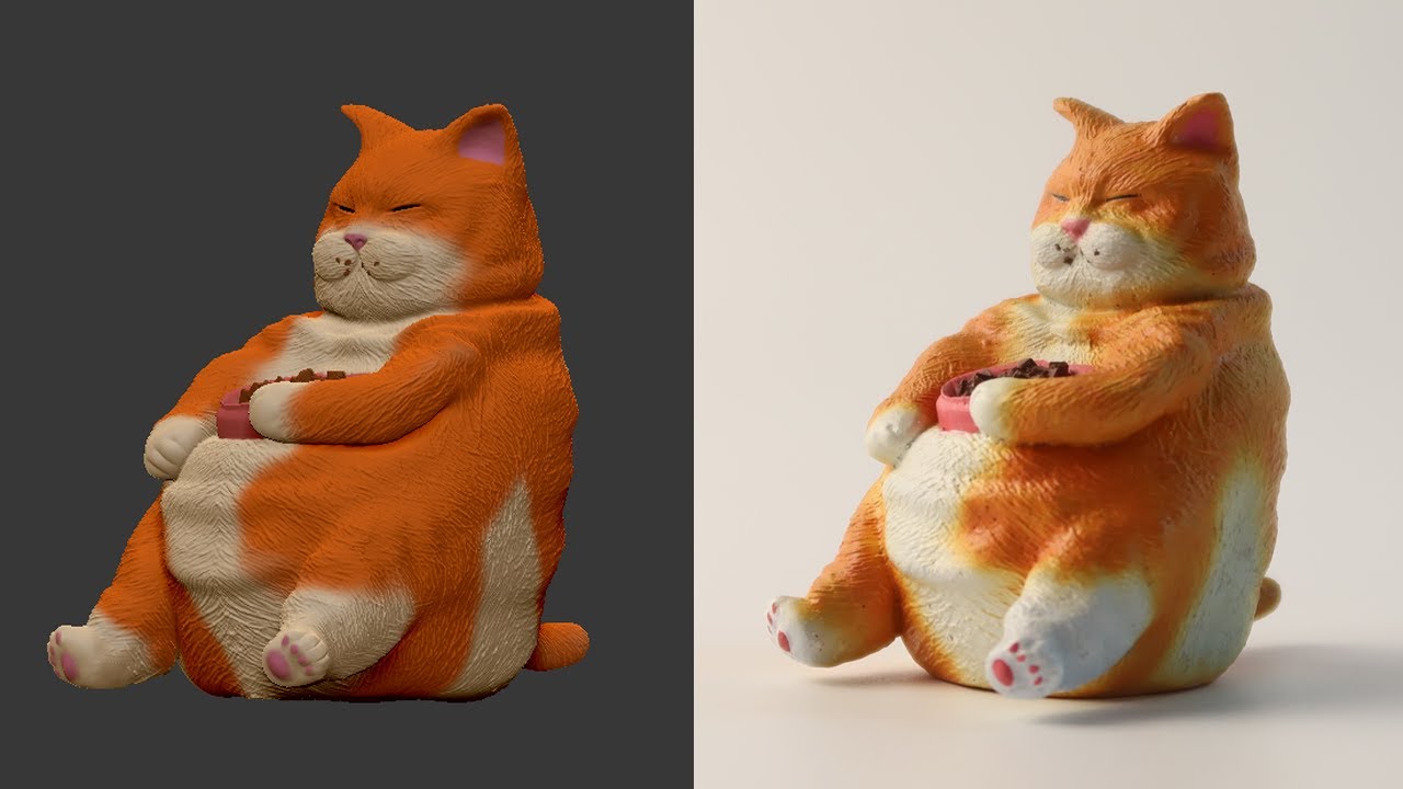 The Fat Cat Ep.1 | 3D Printing | Sculpting | Figure | Zbrush - YouTube