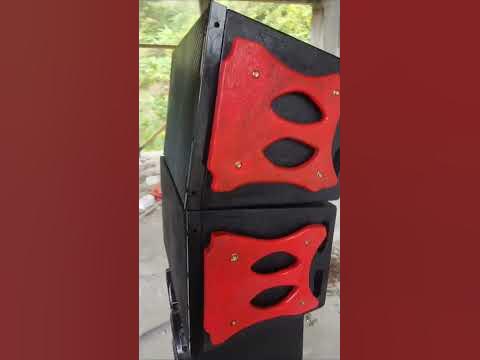 Line Array 12 inch dari kayu papan - YouTube