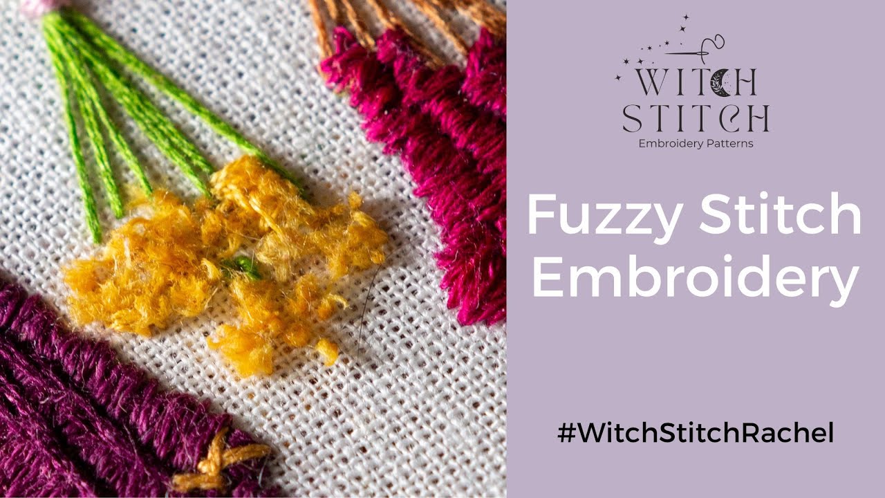 Fuzzy Stitch #embroiderytutorial #handembroidery - YouTube