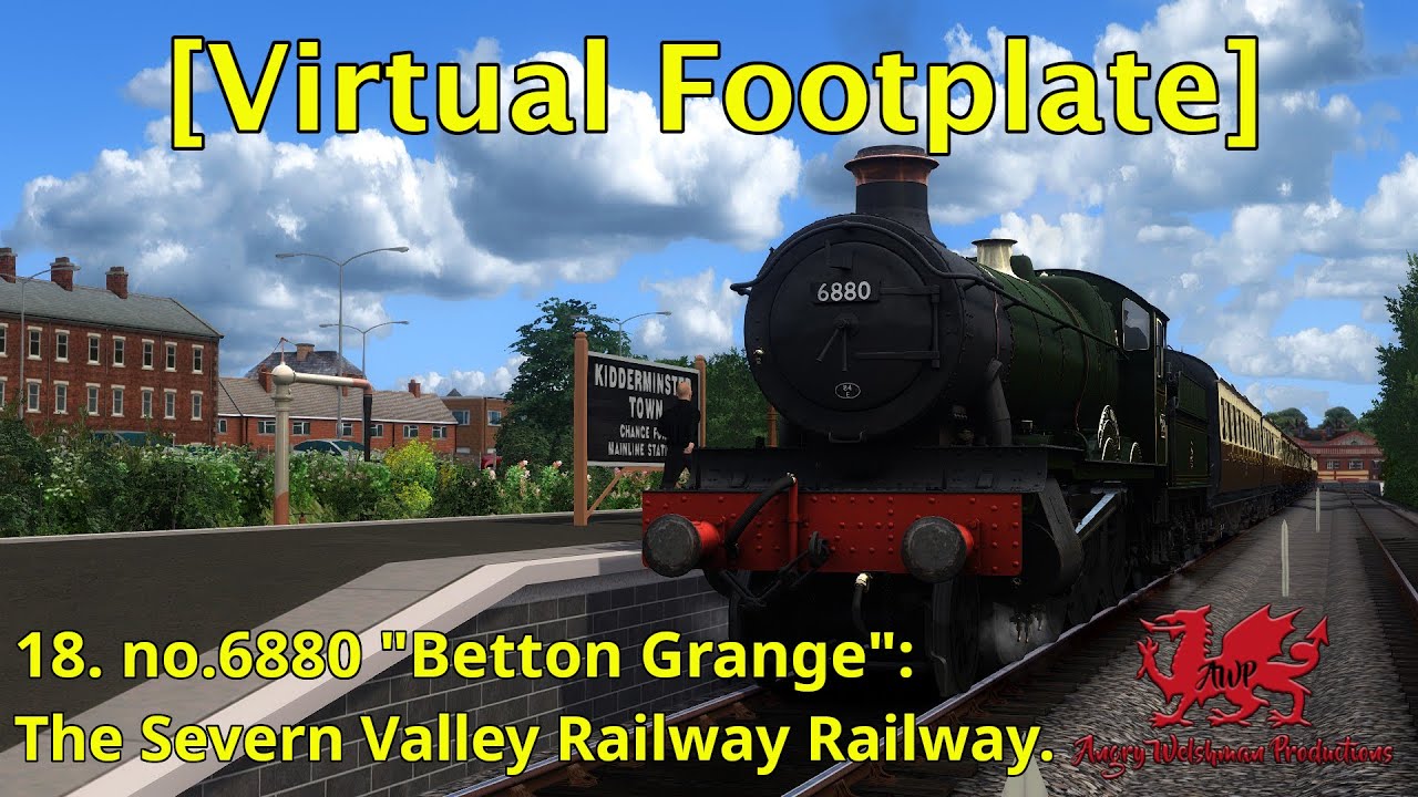 [Virtual Footplate] 18. GWR no.6880 "Betton Grange" . (The Severn ...