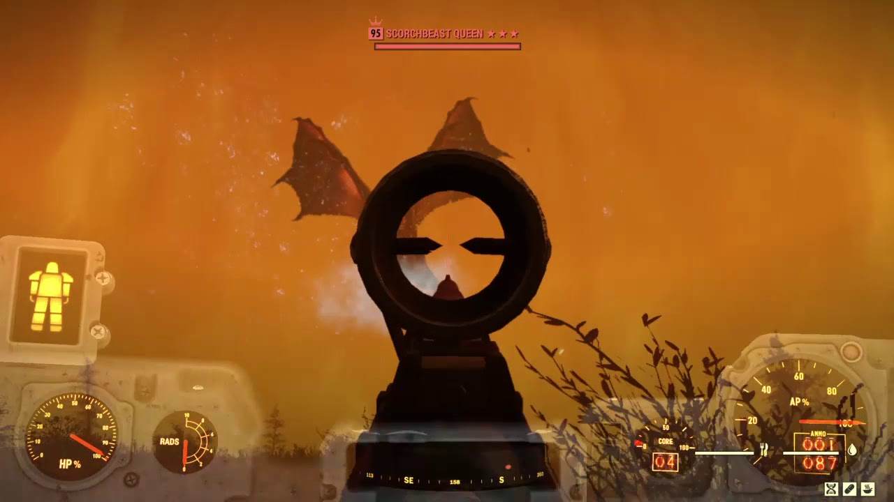 My Scorchbeast Queen build Fallout 76 - YouTube