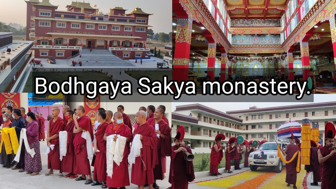 Sakya monastery Bodhgaya, India. - YouTube
