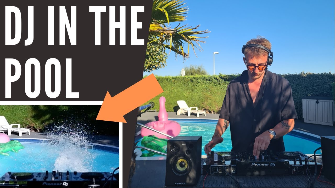 DJ IN THE POOL - Sunset House Music DJ Set - Less is More - YouTube