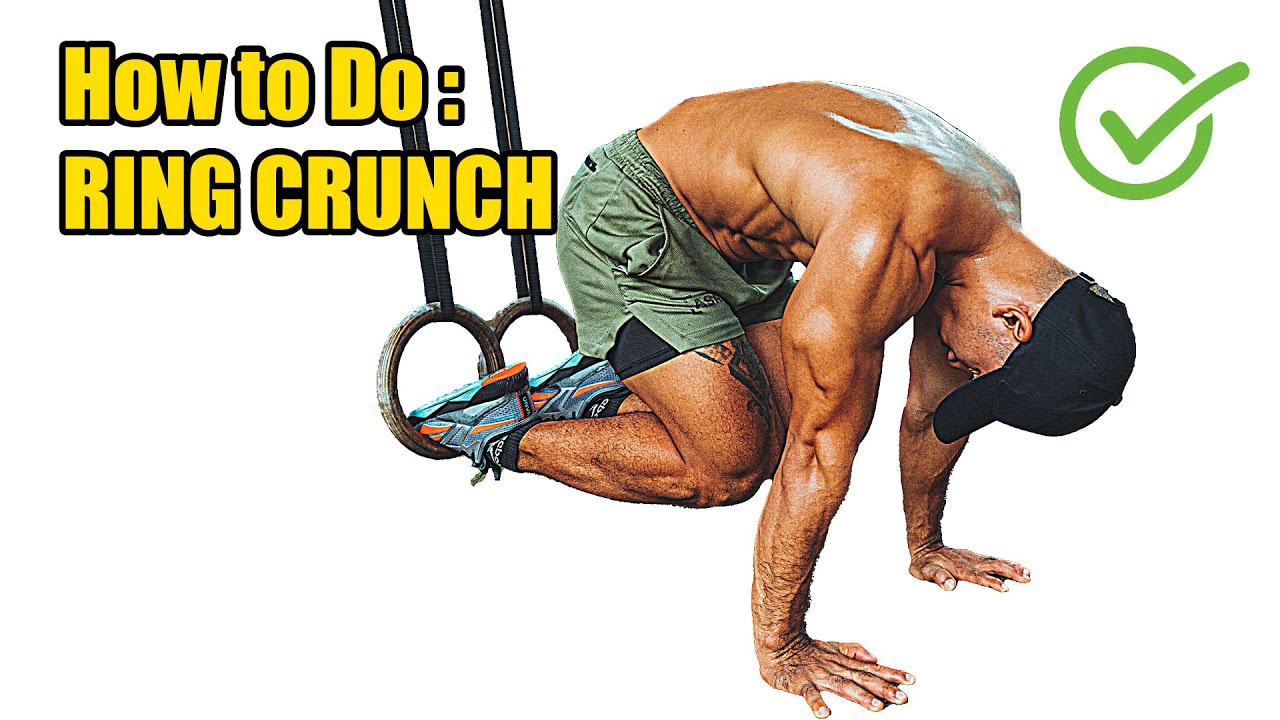HOW TO DO RING CRUNCH - 370 CALORIES PER HOUR ( Body weight of 150 lbs ...