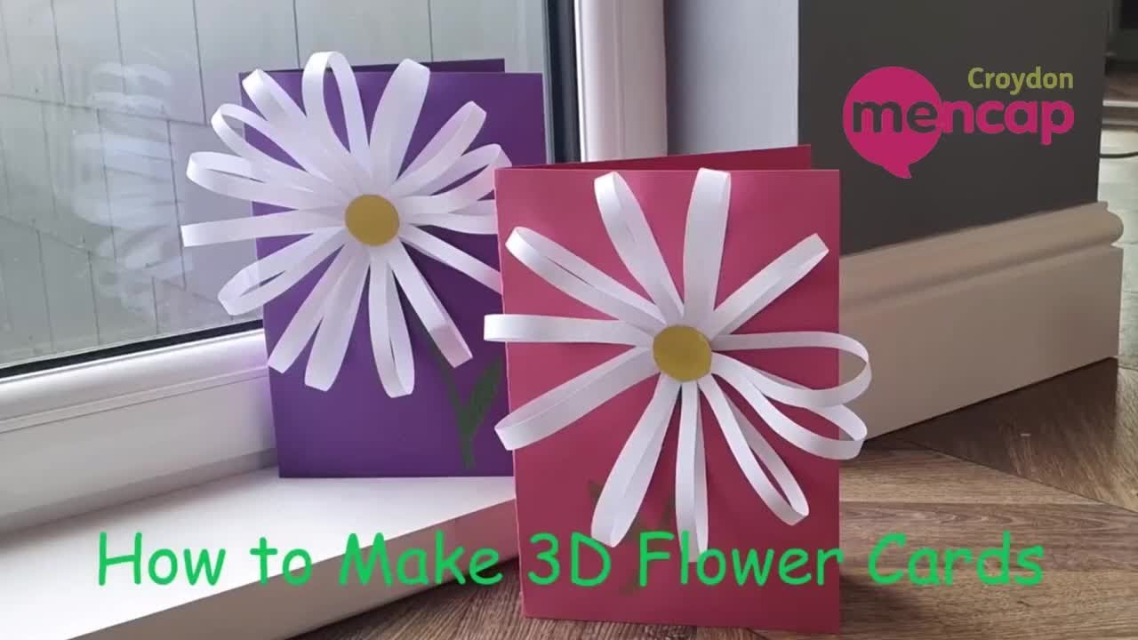 How to make 3d Flower Cards - with Beckie - YouTube