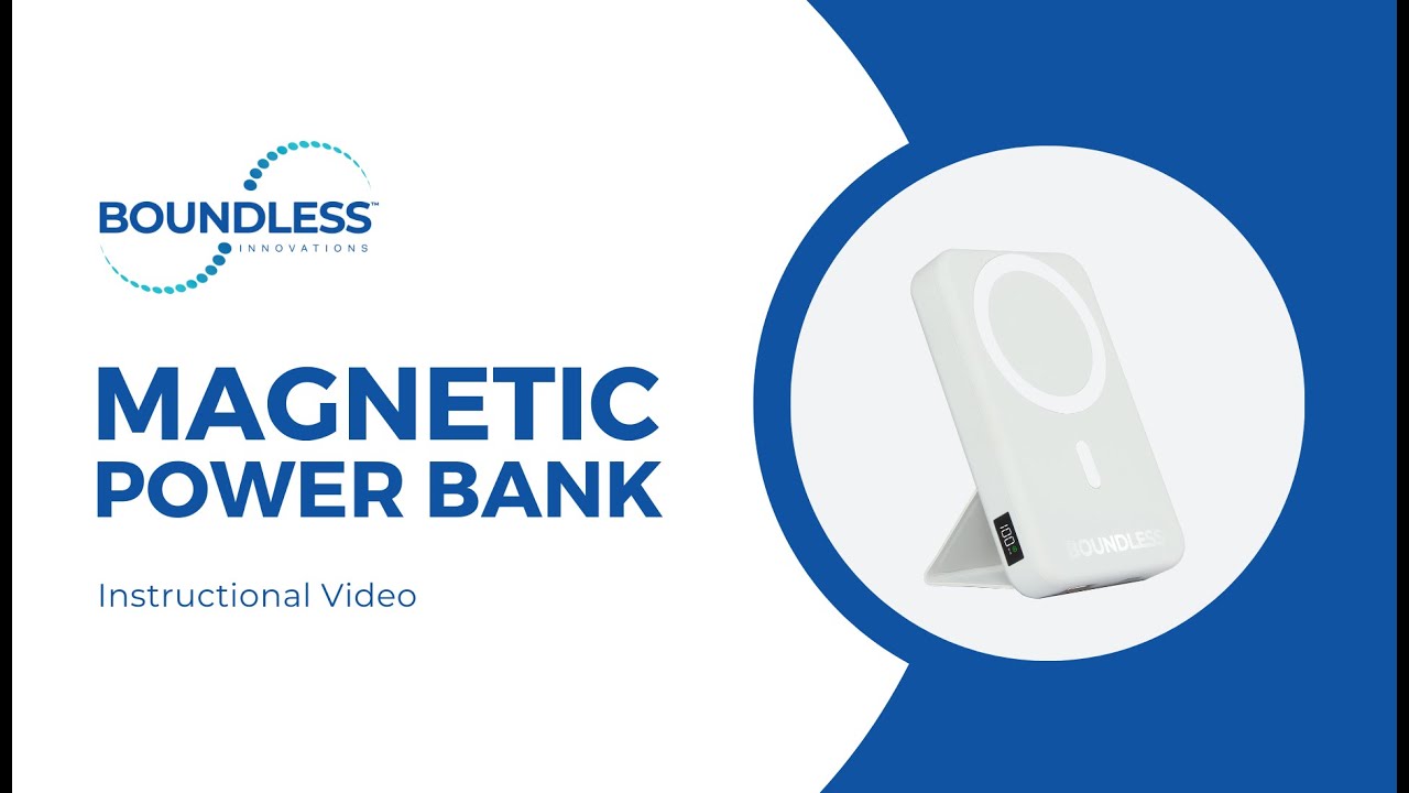Wireless Magnetic Power Bank Instructional Video - YouTube