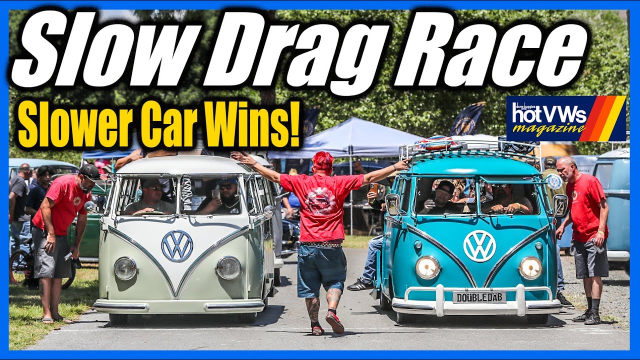 Slow Drag Race! Slower Car Wins! - YouTube