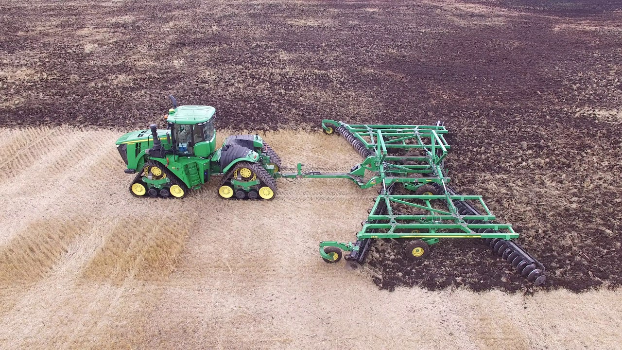 Ely Farms John Deere 9620RX / 2623 Disk / 4K - YouTube