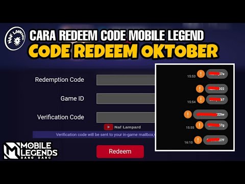 🔴. Cara Redeem Code Mobile Legend ⚠️ KODE REDEEM OKTOBER 2020!! - YouTube