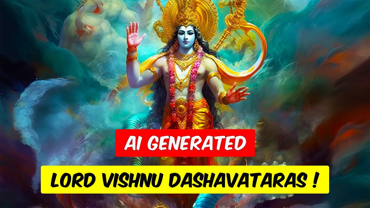 Ai Generated Lord Vishnus 10 Avatars Youtube