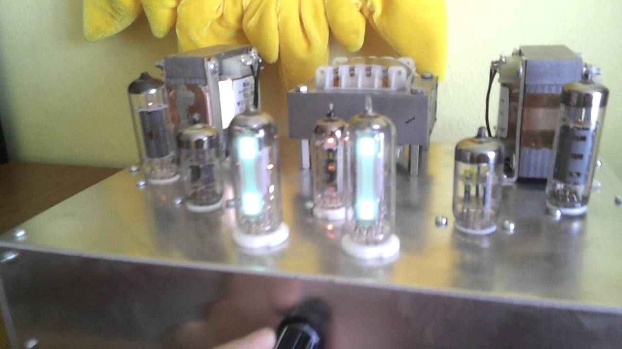 Homemade tube amp - YouTube