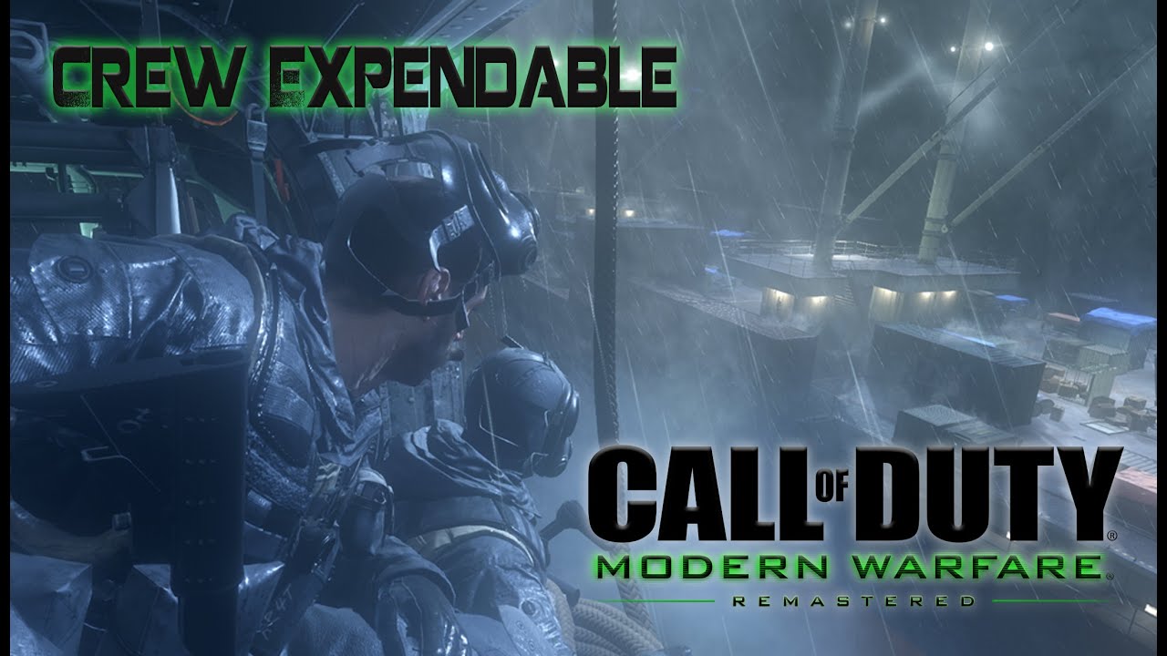 Call of Duty 4 - Modern Warfare Remastered - Crew Expendable - YouTube