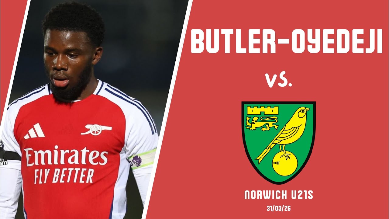 Nathan Butler-Oyedeji vs Norwich City U21 | Standout Performance | Full ...