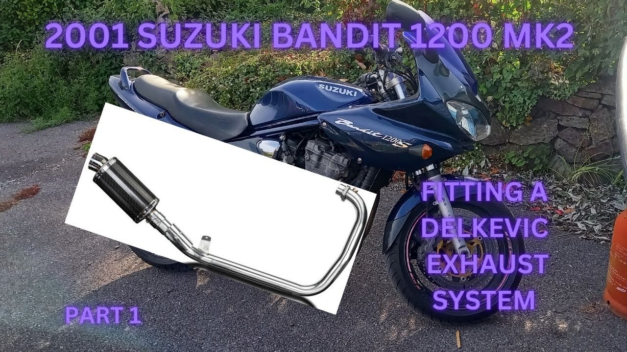 DECARING WAR ON THE BANDIT 1200. FITTING A DELKEVIC EXHAUST SYSTEM ...