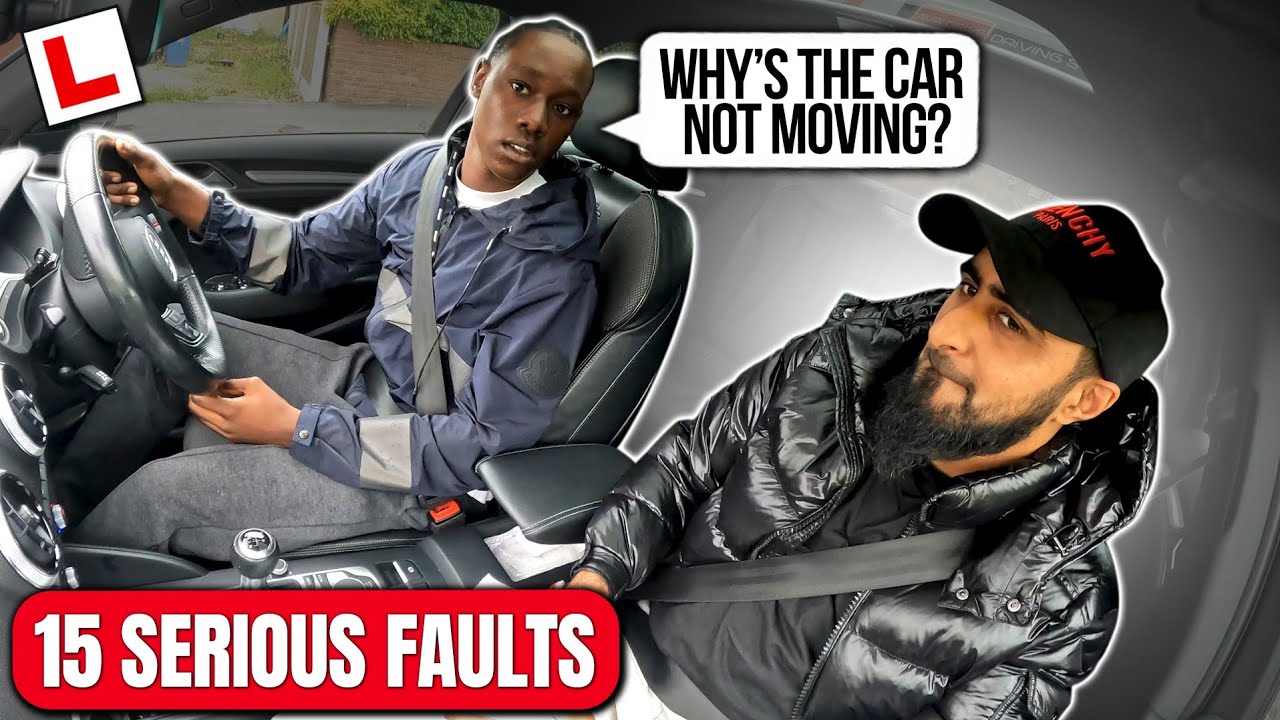 A BAD START TO THE DRIVING TEST | 15 SERIOUS FAULTS - YouTube