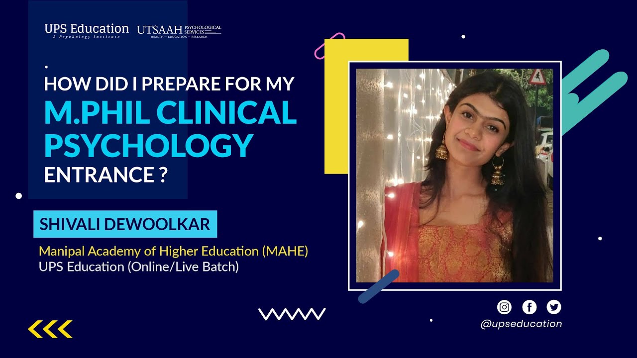 How did I crack my Manipal M.Phil Clinical Psychology Entrance 2022 | Strategy & Tips | Review ...