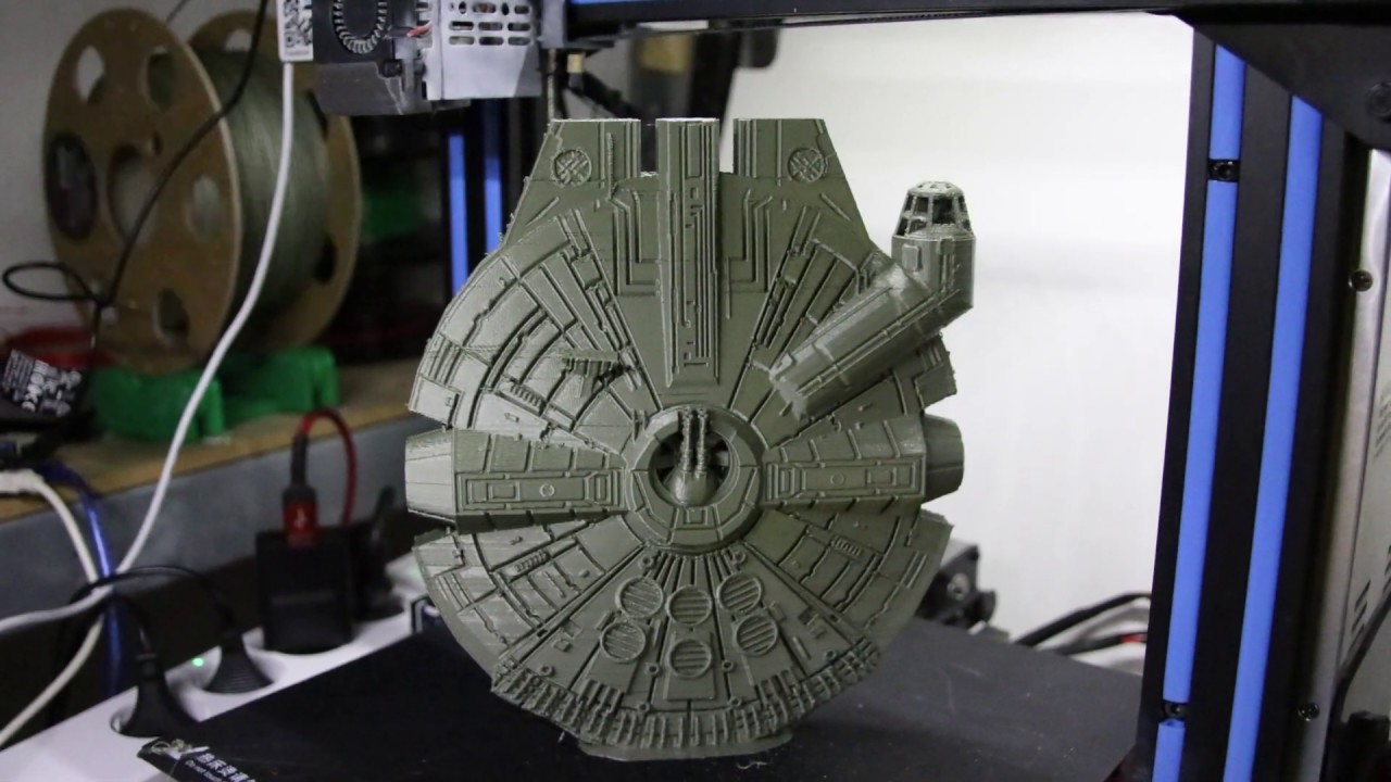 Octolapse/Timelapse of 3D printing the Millennium Falcon - YouTube