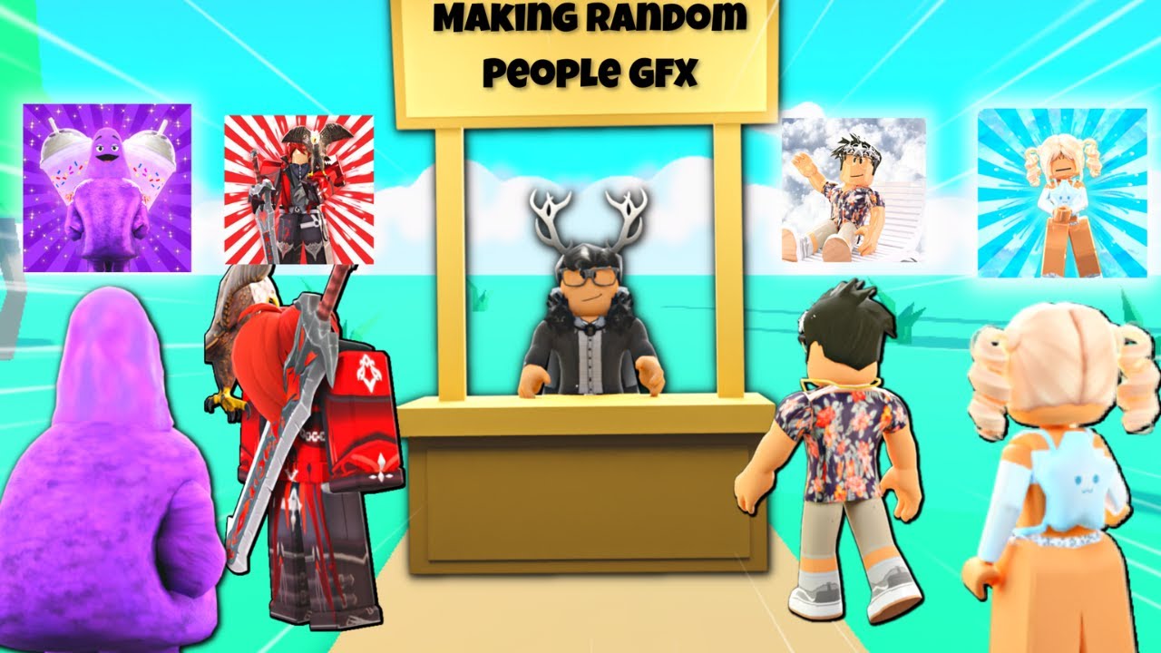Making Random People GFX | Roblox - YouTube