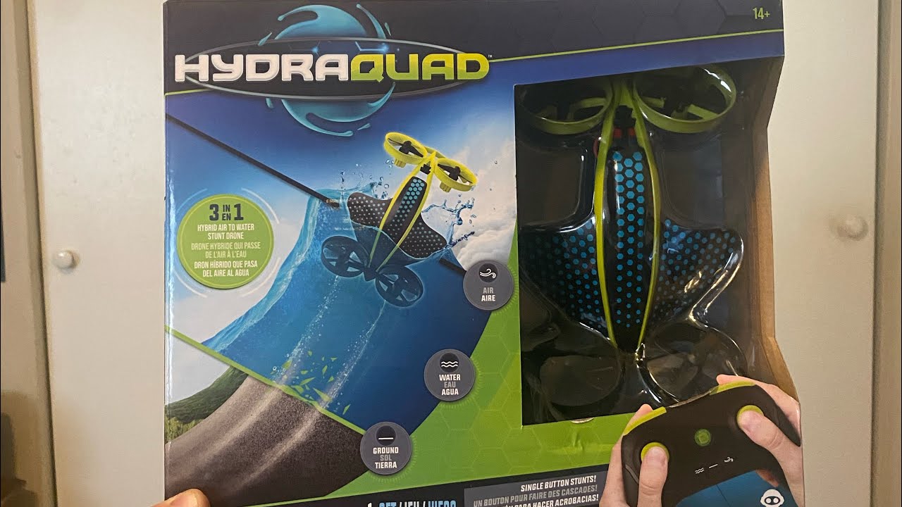 HydraQuad RC Drone- Unboxing & pond test- Sank at one point- RC Cincy ...