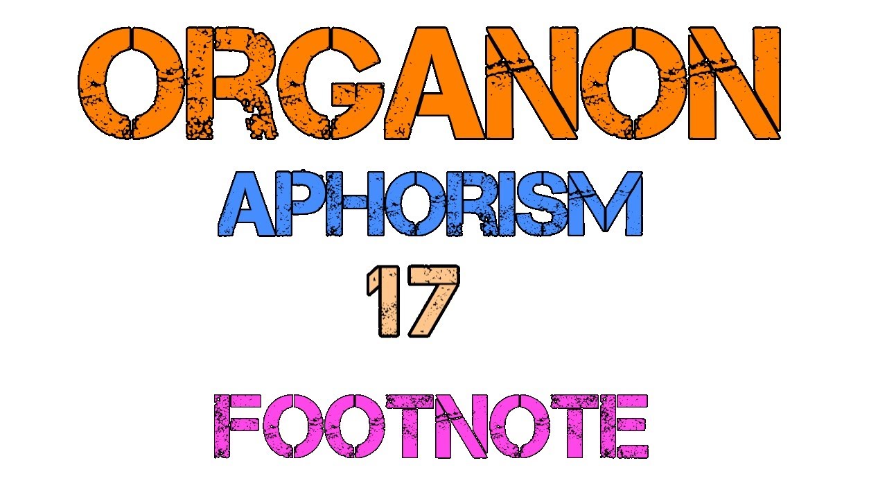 @aceso1920 aphorism 17 footnote explanation | - YouTube