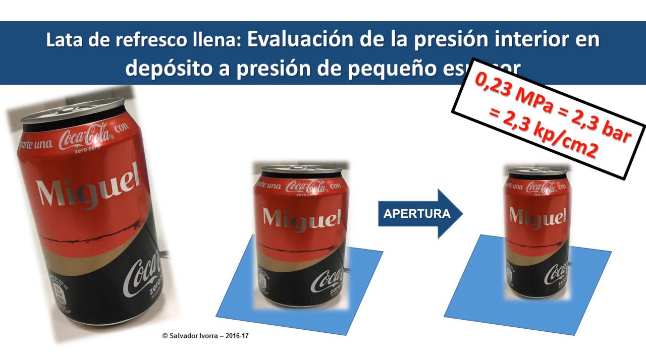 2-Presión interior en lata de refresco - YouTube
