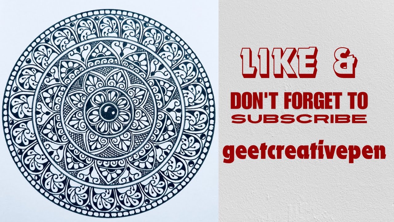How to draw mandala|step-by-step mandala art tutorial for beginners ...