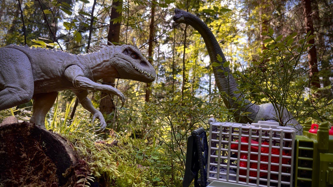 Dinosaurs vs Humans battle. Hunting Jurassic world evolution. Indominus ...