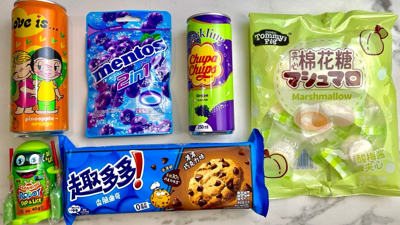 🎄 ASMR Opening A Mystery Bag full of colorful candy / satisfying video ...