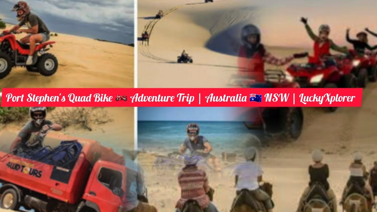 Quad Bike 🏍 Adventure@Sand Dunes Port Stephens NSW Australia🇦🇺 # ...