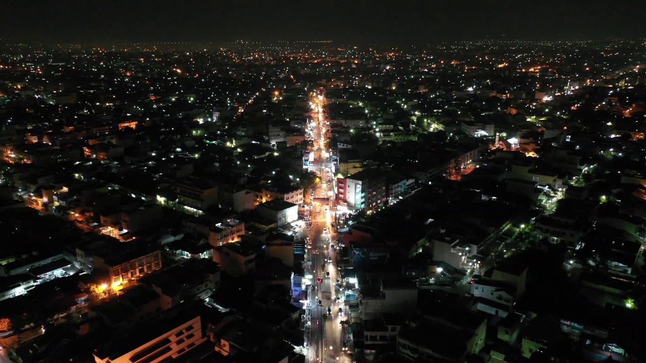 Medan in 2019 - Night Shoot Using DJI Mavic 2 Pro - YouTube