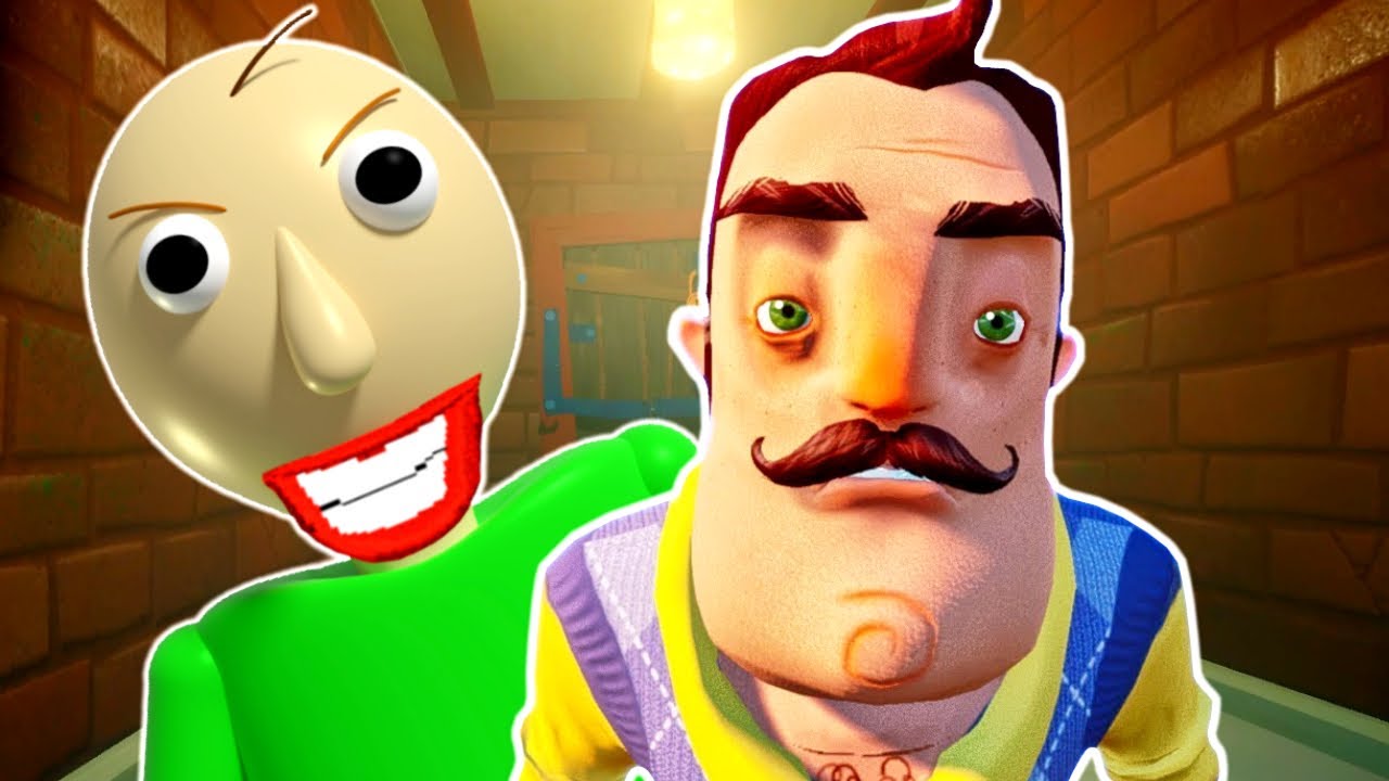 I Found Baldi's Schoolhouse In Hello Neighbor! - YouTube