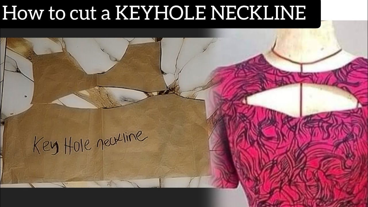 How to perfectly draft a Keyhole Neck Design - YouTube