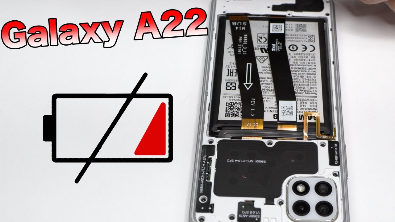 Samsung A22 ⚡Como Cambiar la Bateria - YouTube