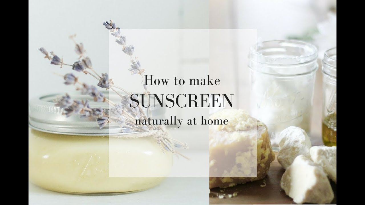 HOW TO MAKE SUNSCREEN | Essential Oils for Summer - YouTube