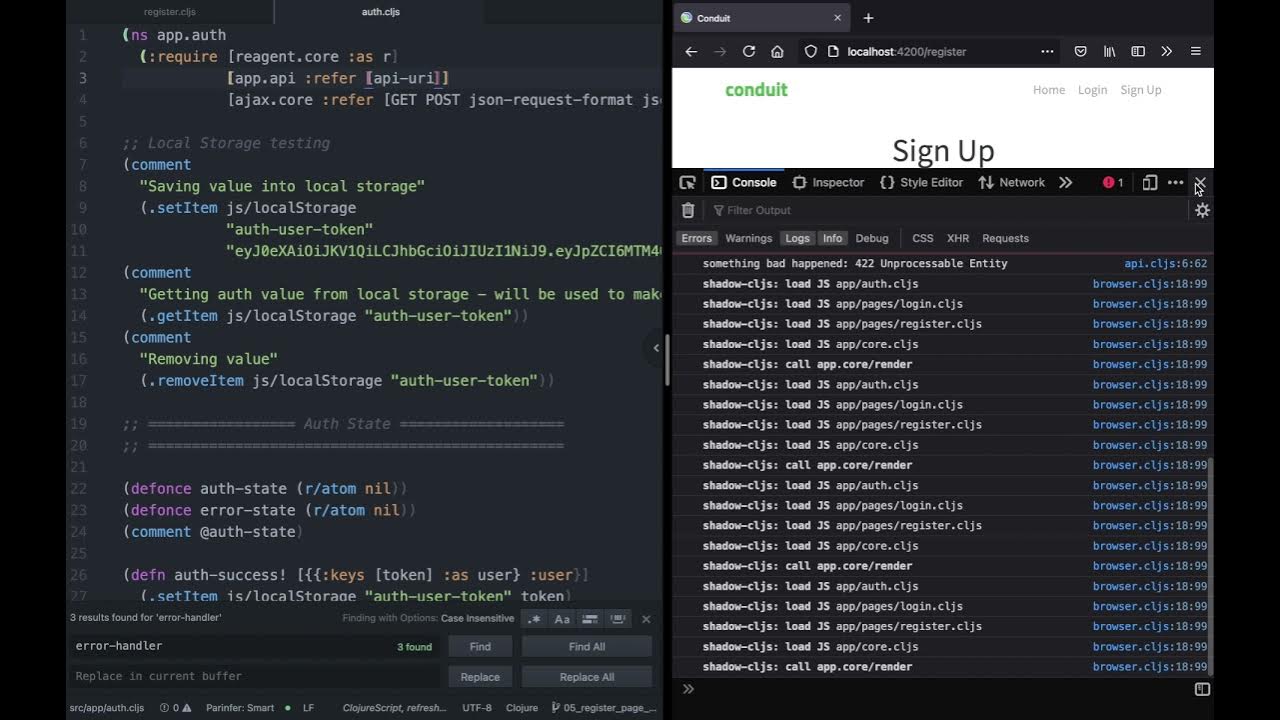 Clojurescript For React Developer 12 Authentication Part 2 Youtube