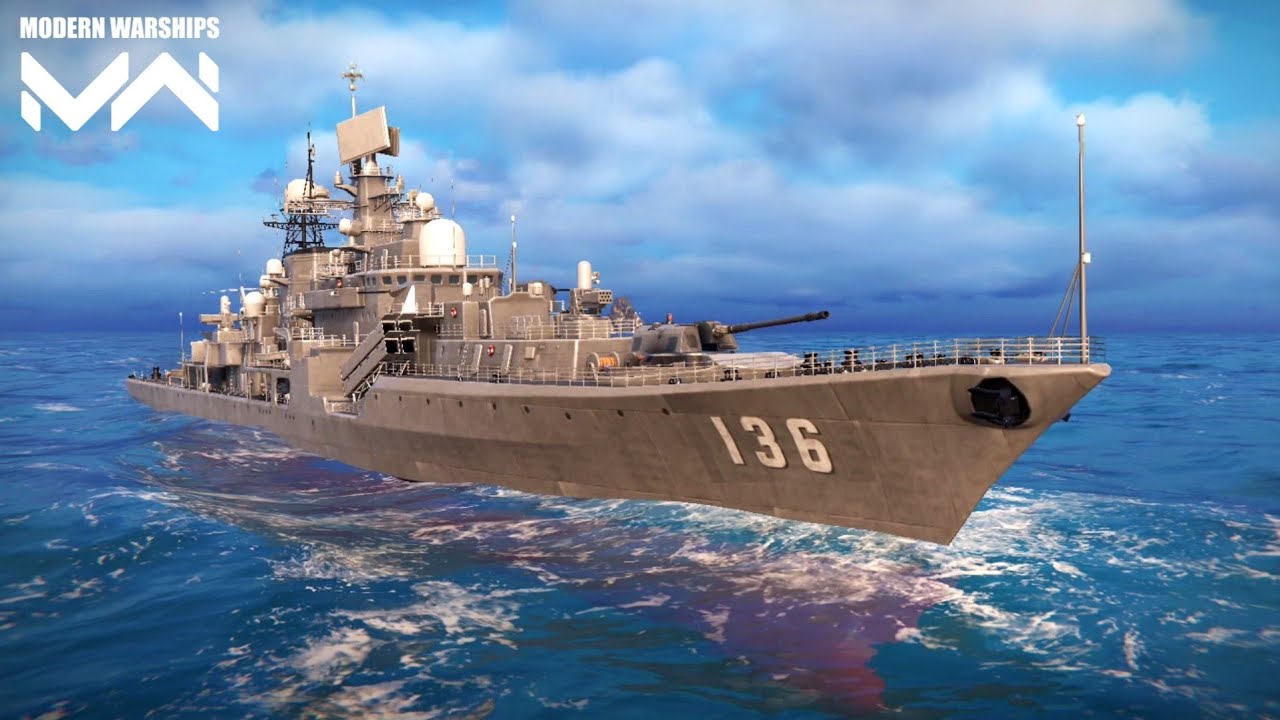 CN TYPE 956e HangZhou in action : Modern Warships - YouTube