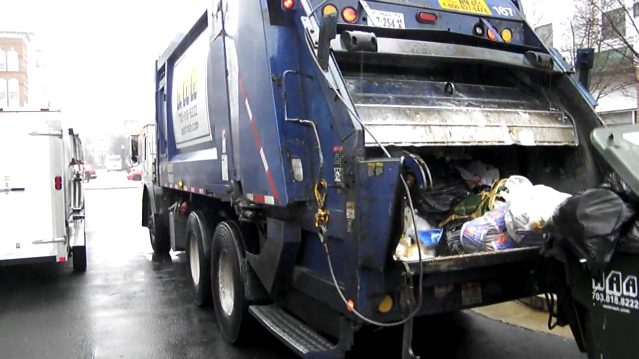 AAA Trash Truck 167 doing commercial RL stops - YouTube