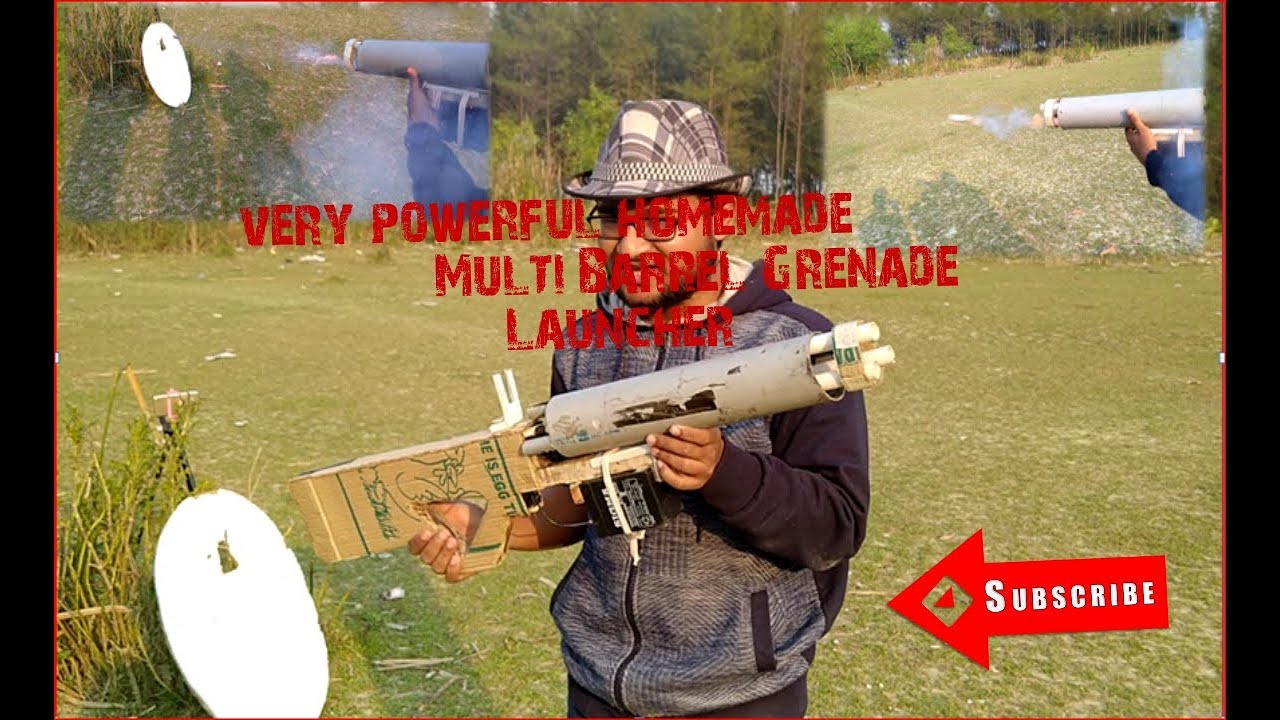 Multi barrel grenade launcher. How to make a powerful gun.homemade ...