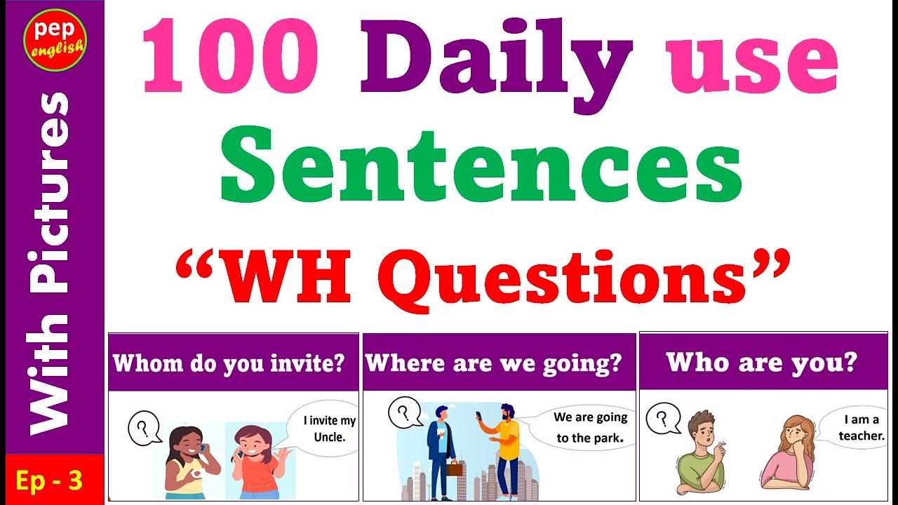 Daily use sentences in English | English sentences for daily use | WH ...
