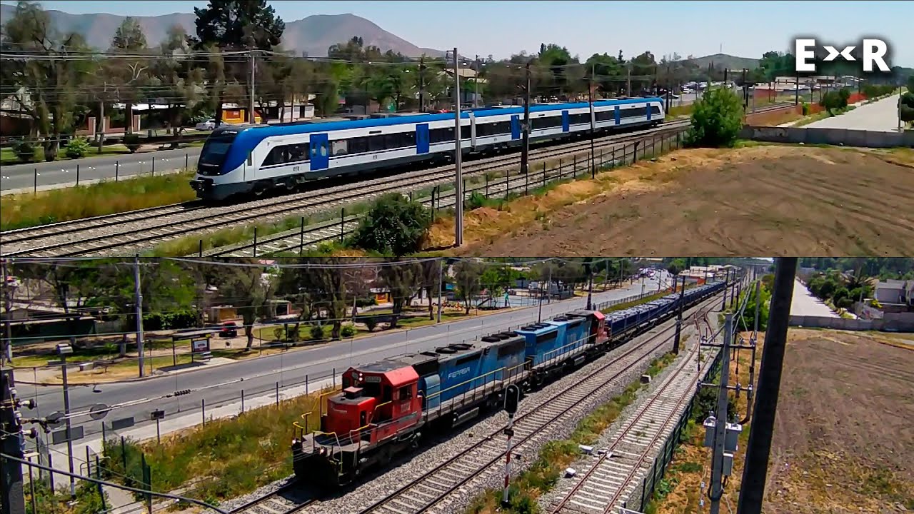 Mediodía de trenes de EFE Central y FEPASA en Nos - YouTube