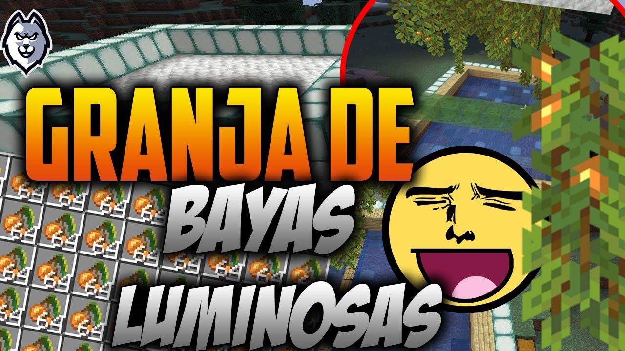 COMO HACER UNA Granja de Bayas Luminosas/Moras Brillantes | MINECRAFT 1 ...
