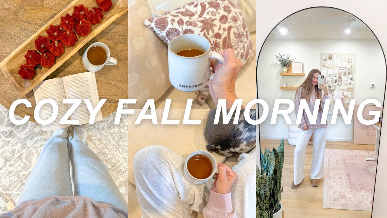 7AM FALL MORNING VLOG: new home decor, cozy coffee, + to-do lists 🍂☕️ ...