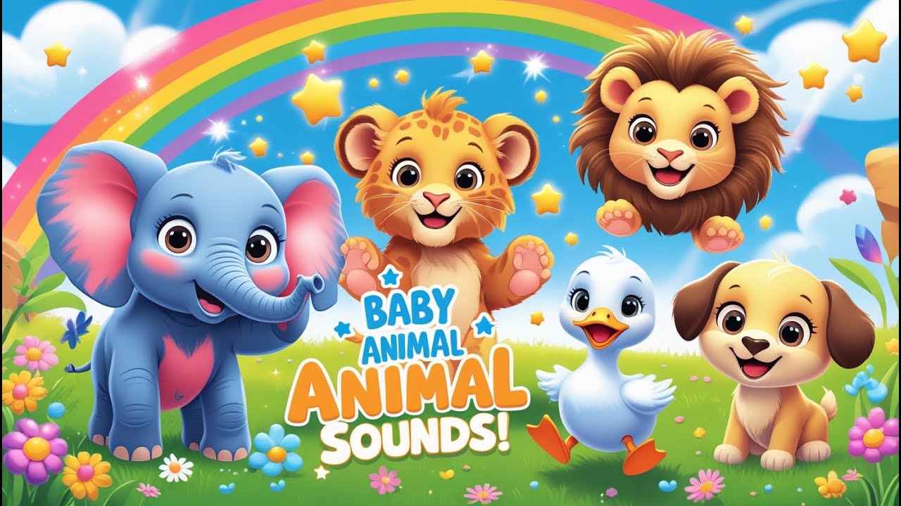 Cute Baby Animal Song for Kids | Learn Animal Sounds & Fun Rhymes - YouTube