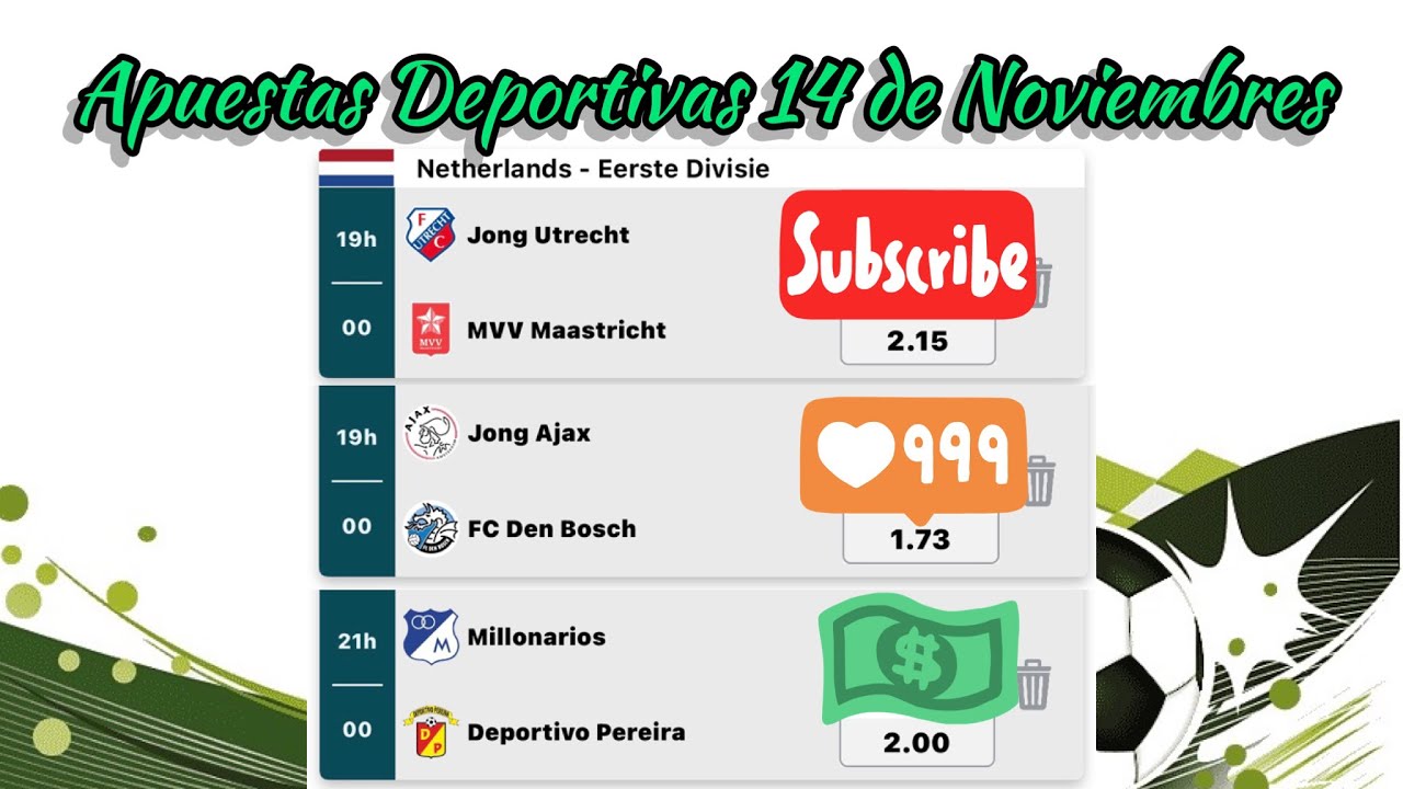 Apuestas Deportivas 14 de Noviembre | Predicciones Deportivas ...