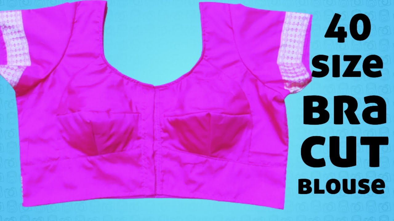Back neck deep 6.50 inch 40 size bra cut blouse cutting & stitching// # ...