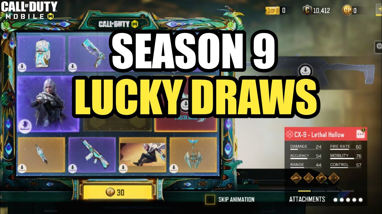 *NEW* Codm Season 9 Graveyard Shift Lucky Draws | Mythic CX9 Lethal ...